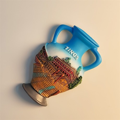 Greece Tinos Island Kettle Collectible Tourist Souvenir 3D Resin Fridge ...