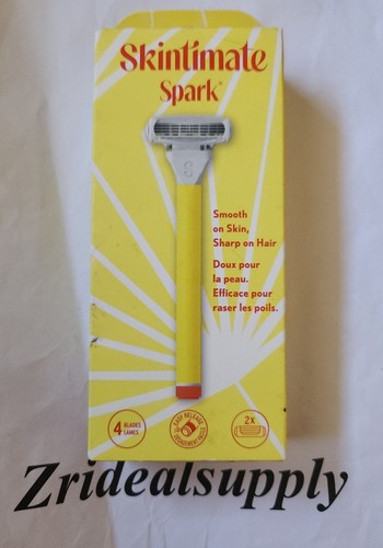 Skintimate Spark Women 4-Blade Razor 1 Handle + 2 Cartridges Aloe ...