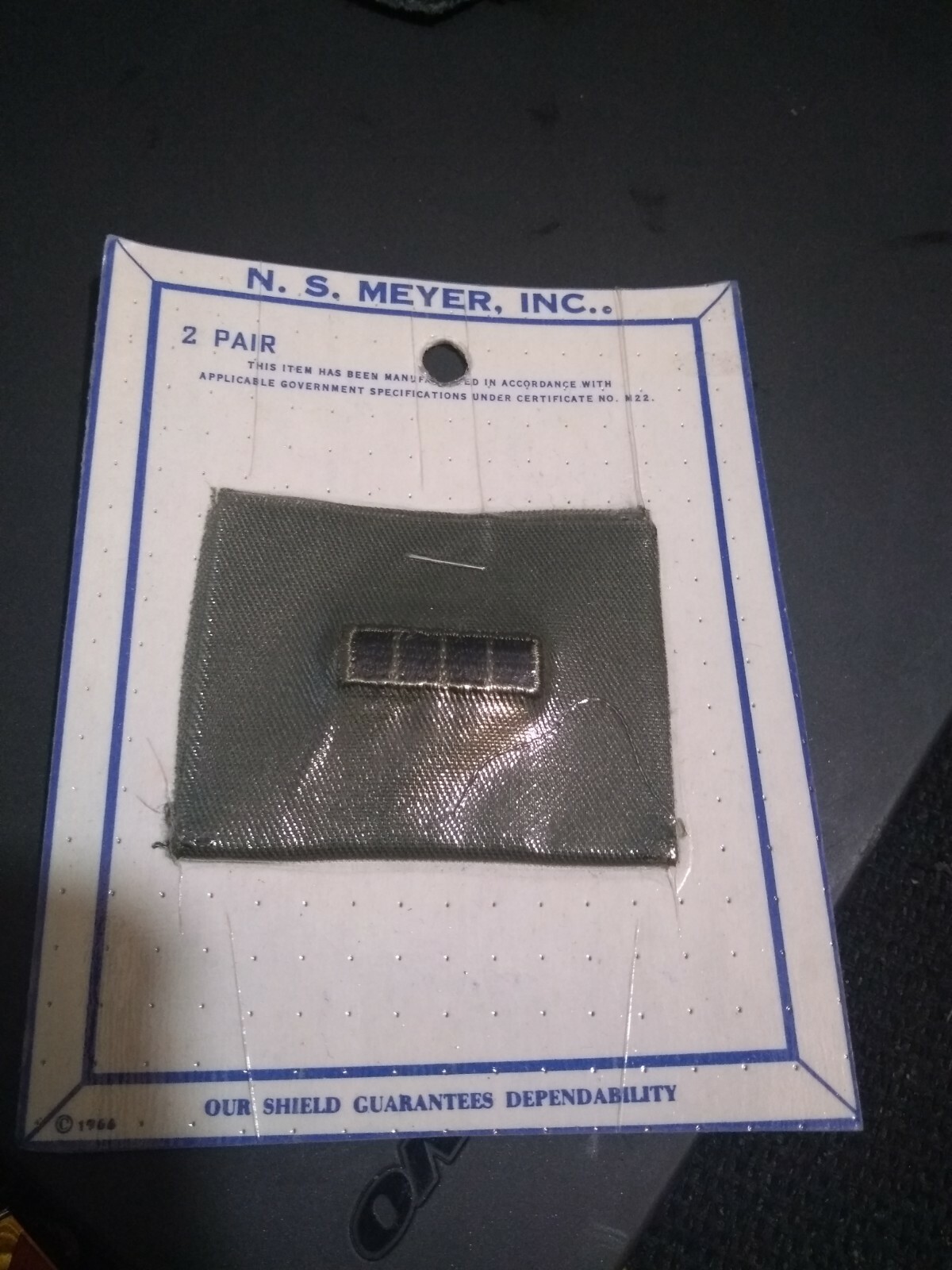 US ARMY RANK WO4 Military Rank Patches Set Warrant Officer 4- NOS ...