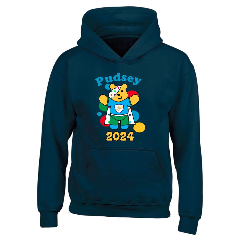 Spotty Pudsey 2024 Bear Hoodie, Children In Need Toghether Charity ...