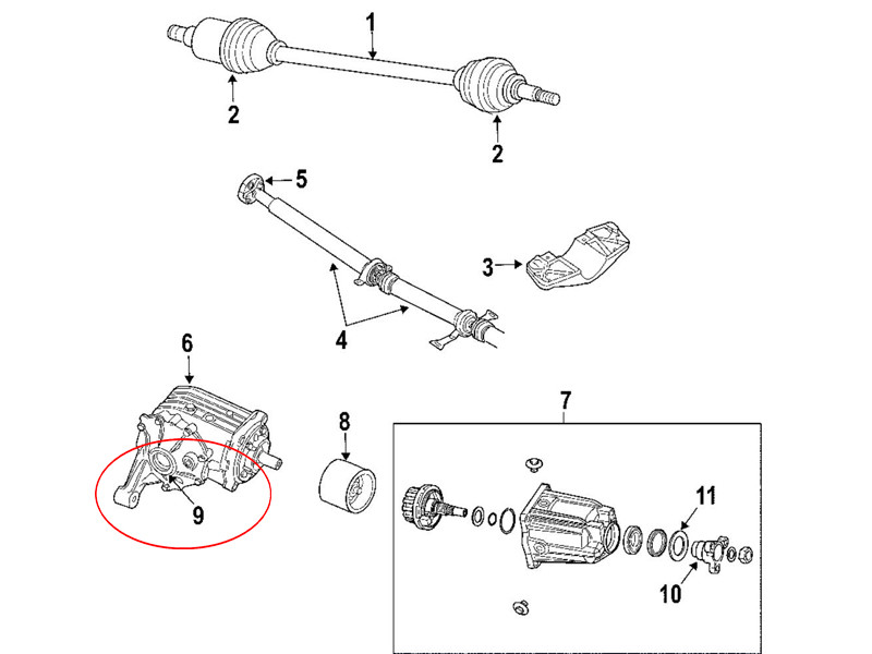 Genuine MOPAR Chrysler Output Rear Shaft Axle Seal OEM 5134787AB | eBay