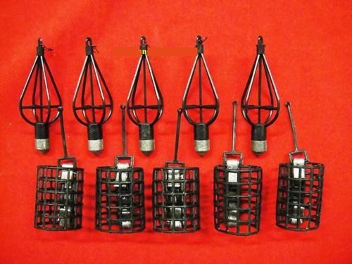 10 x Carp Fishing Method Feeders & Cage Feeders Feeder fishing Clip to ...