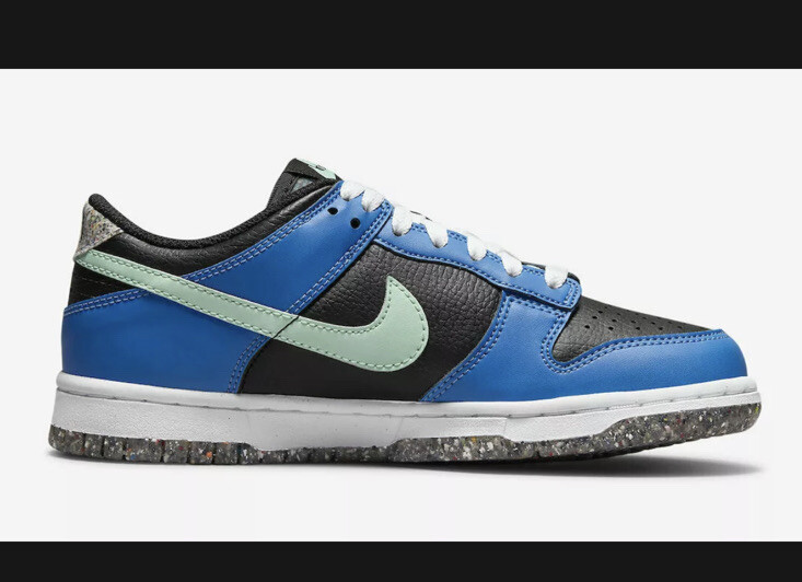 NIKE Dunk Low SE GS E Black Mint Blue DR0165-001 Mens Size 4Y / Womens ...