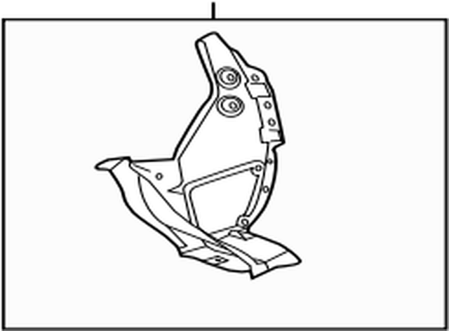 Mazda OEM 2013 Cx-5 Rear Bumper-splash Shield Left KD5350350 for sale ...