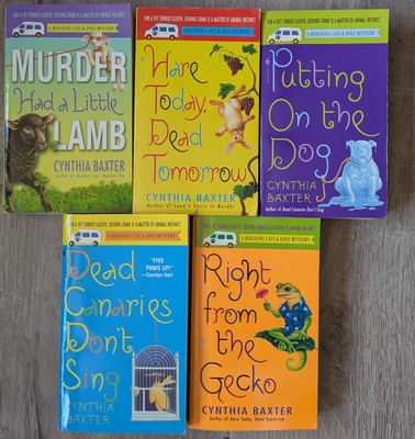 Lot of 5 Cynthia Baxter Paperback Cats & Dogs Mystery Books | eBay