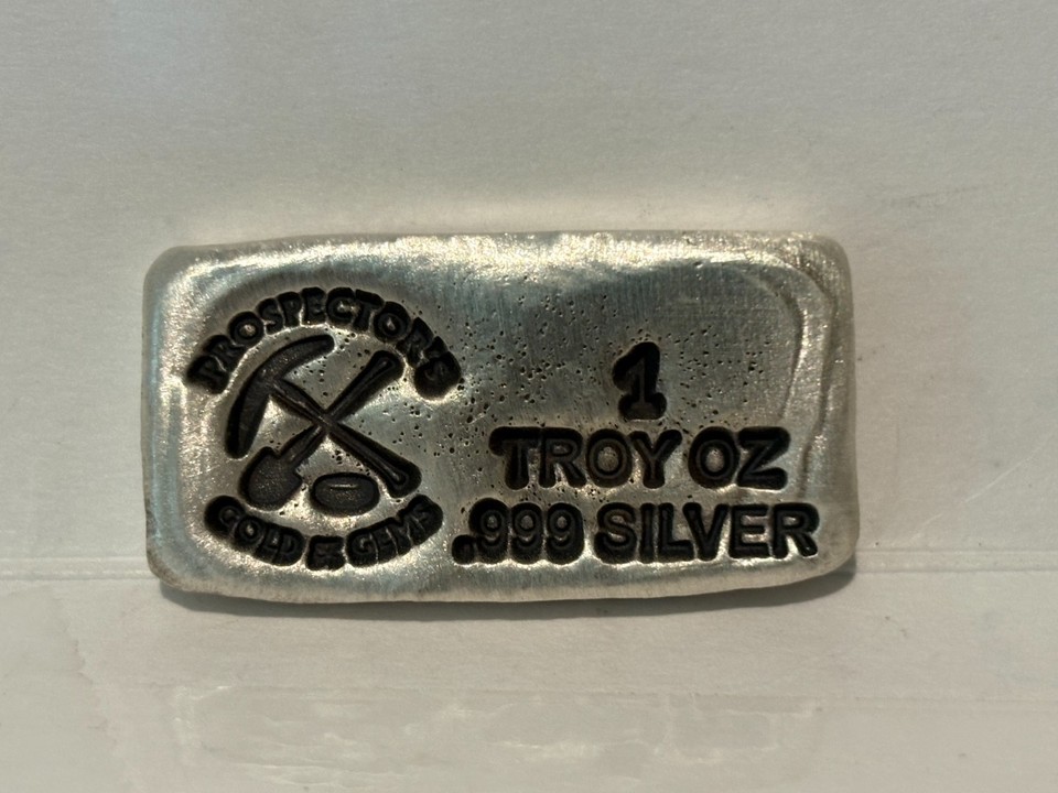 2025 Prospector’s Gold & Gems 1 oz .999 Fine Hand Poured Silver Bar | eBay