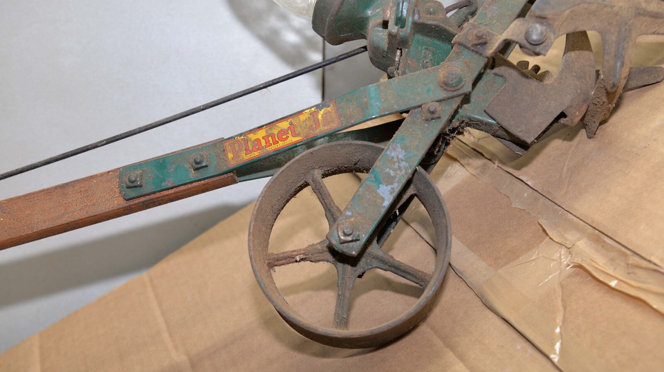 Rare Planet Jr Jiffy Seeder Hoe collectible vintage garden tool farm ...