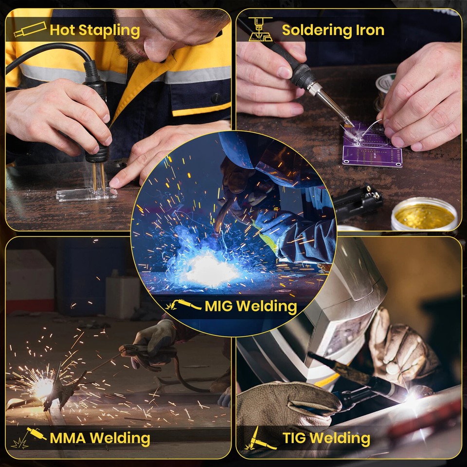 Welder 5 in 1 Plastic welding/Soldering iron/Flux MIG/Stick/TIG welding ...