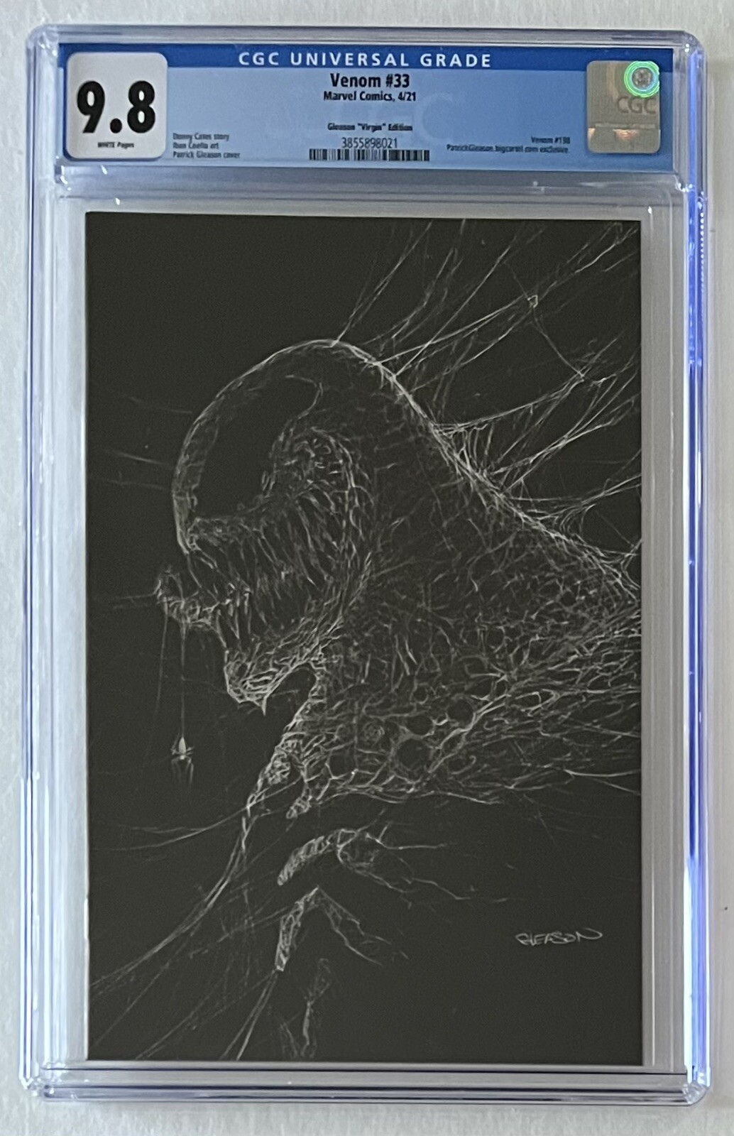 VENOM #33 • CGC 9.8 • PATRICK GLEASON • VIRGIN WEB-HEAD • GLEASON ...