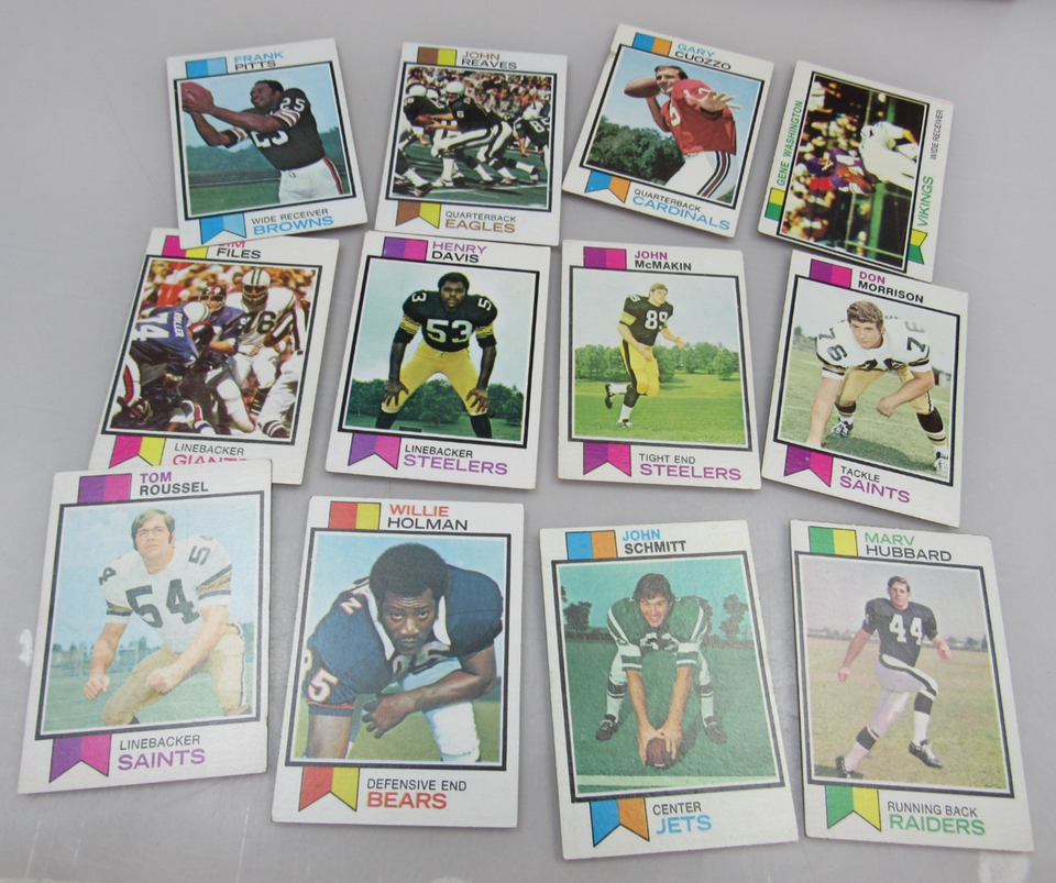 1960s 1970s NFL Football Cards Lot Topps Leaders Rushing Receiving ...