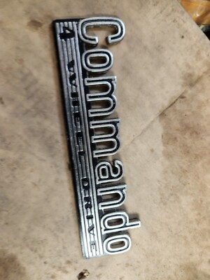 JEEP COMMANDO 4-WHEEL DRIVE FENDER EMBLEM 4X4 | eBay