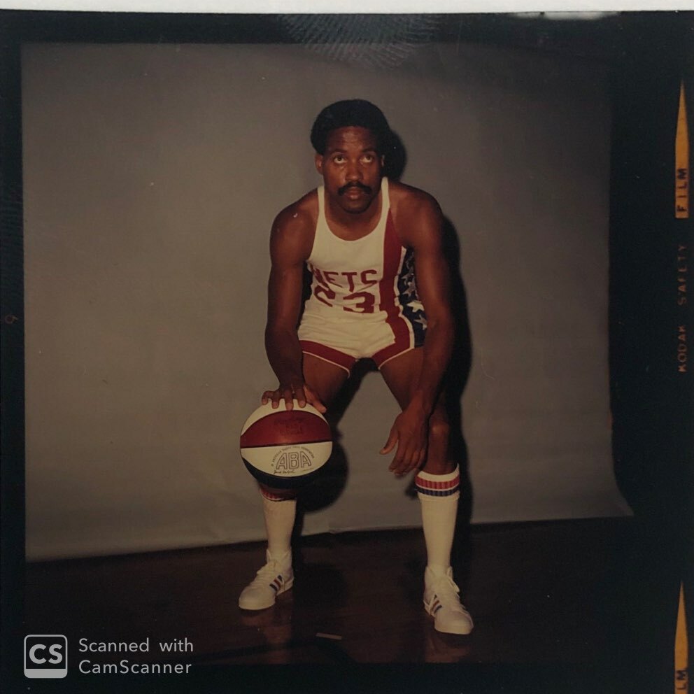 GEORGE TINSLEY 1972/73 NY NETS ABA ORIGINAL TOPPS VAULT NEGATIVE ...