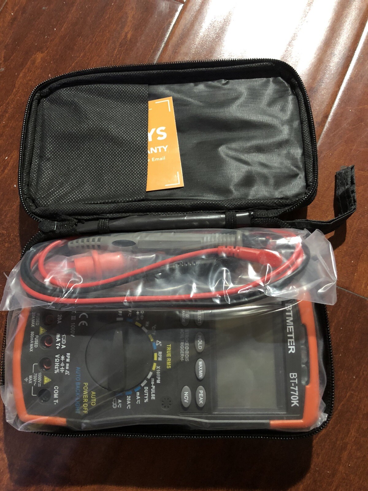 BTMETER BT-770K Auto Ranging Automotive Multimeter for Dwell Angle ...