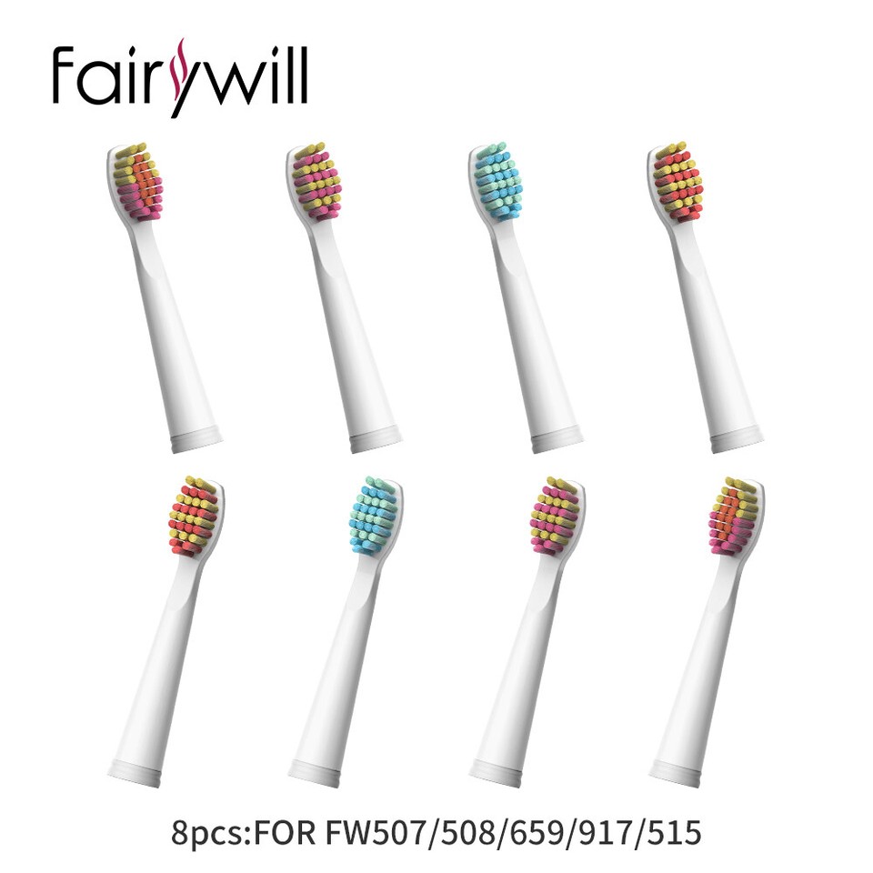 Fairywill Sonic Toothbrush Heads Rotating Electric Replacement ...