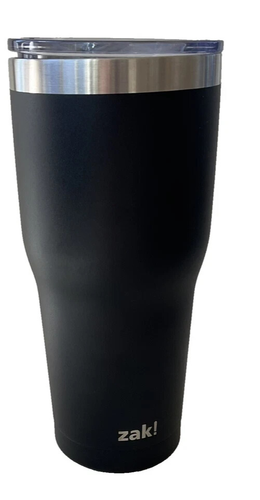 Zak Black Stainless Steel Thermos Cup 30 oz Insulated Double Wall ...