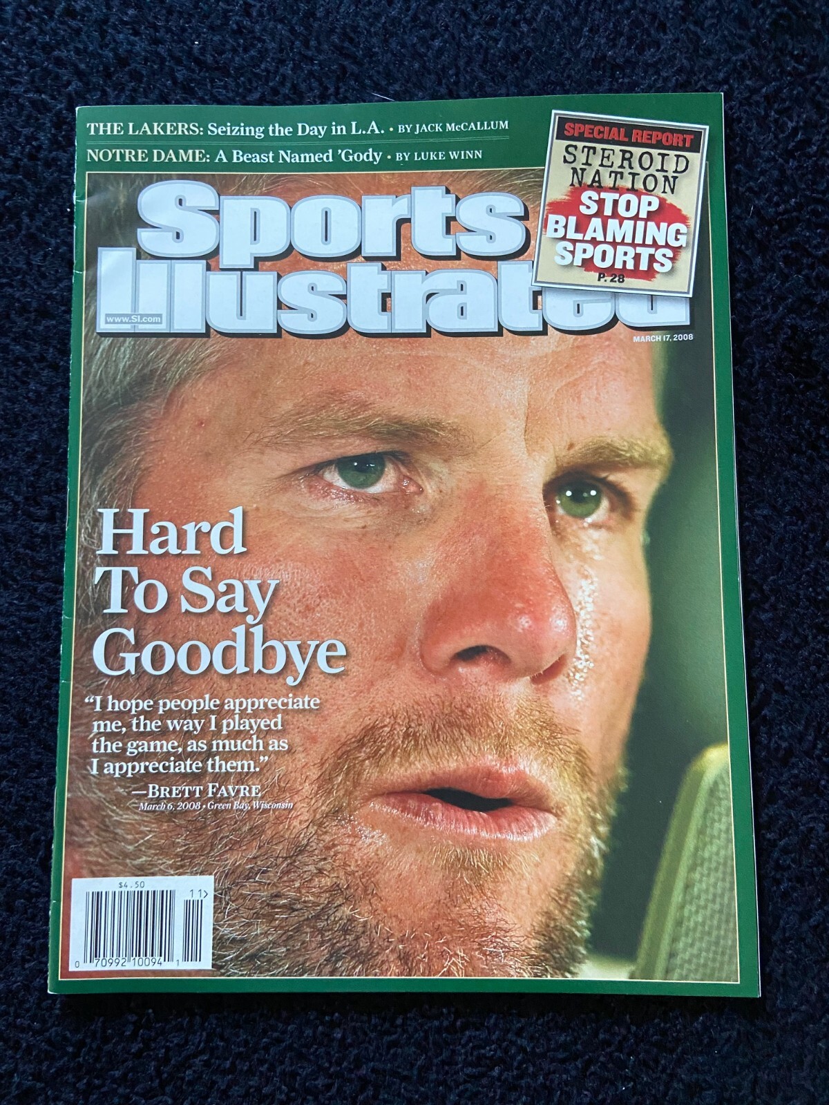 SI Sports Illustrated 3/17/08 Green Bay Packers Brett Favre Hard to Say ...