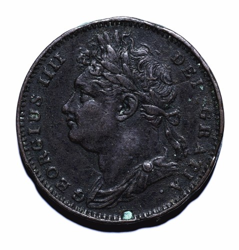 1822 United Kingdom (UK) One 1 Farthing - George IV 1st issue - Lot 498 ...