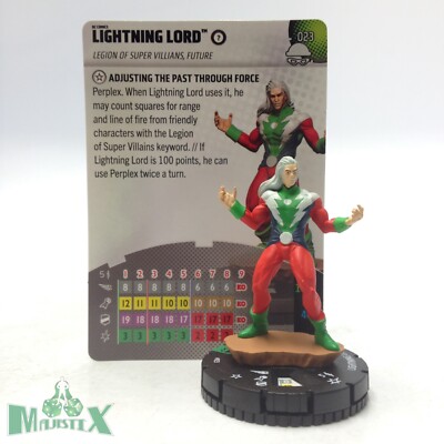 Heroclix DC Notorious set Lightning Lord #023 Uncommon figure w/card ...