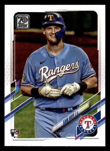 2021 Topps #654a Sam Huff Rookie Card Texas Rangers | eBay