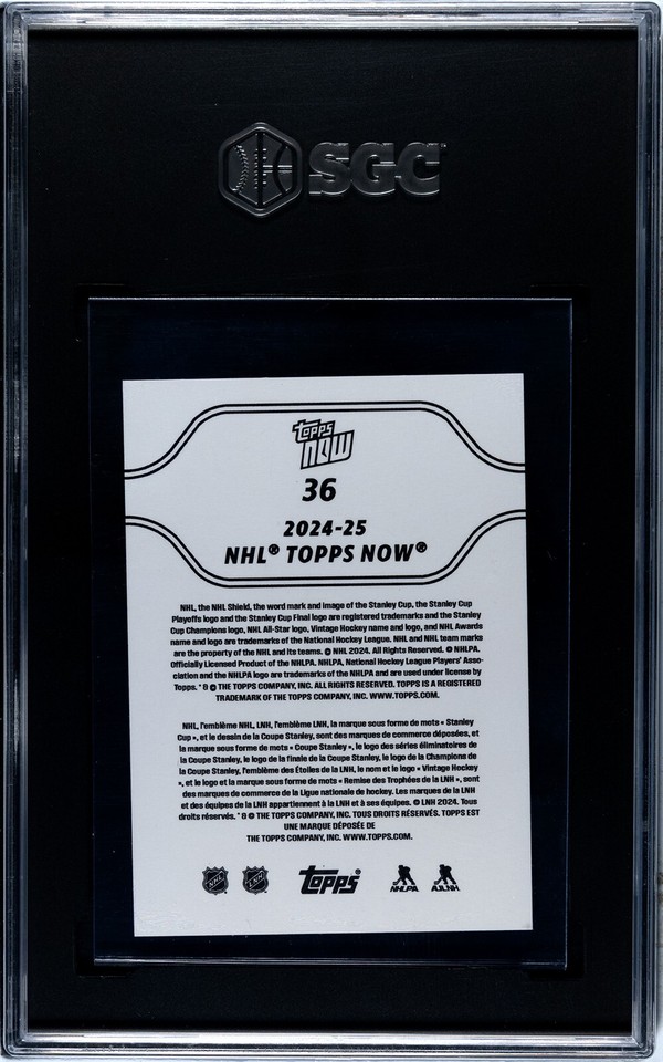 2024 Topps Now NHL Stickers CONNOR MCDAVID #36 SGC 9 OILERS Blue Ice 7/10 1,000! | eBay