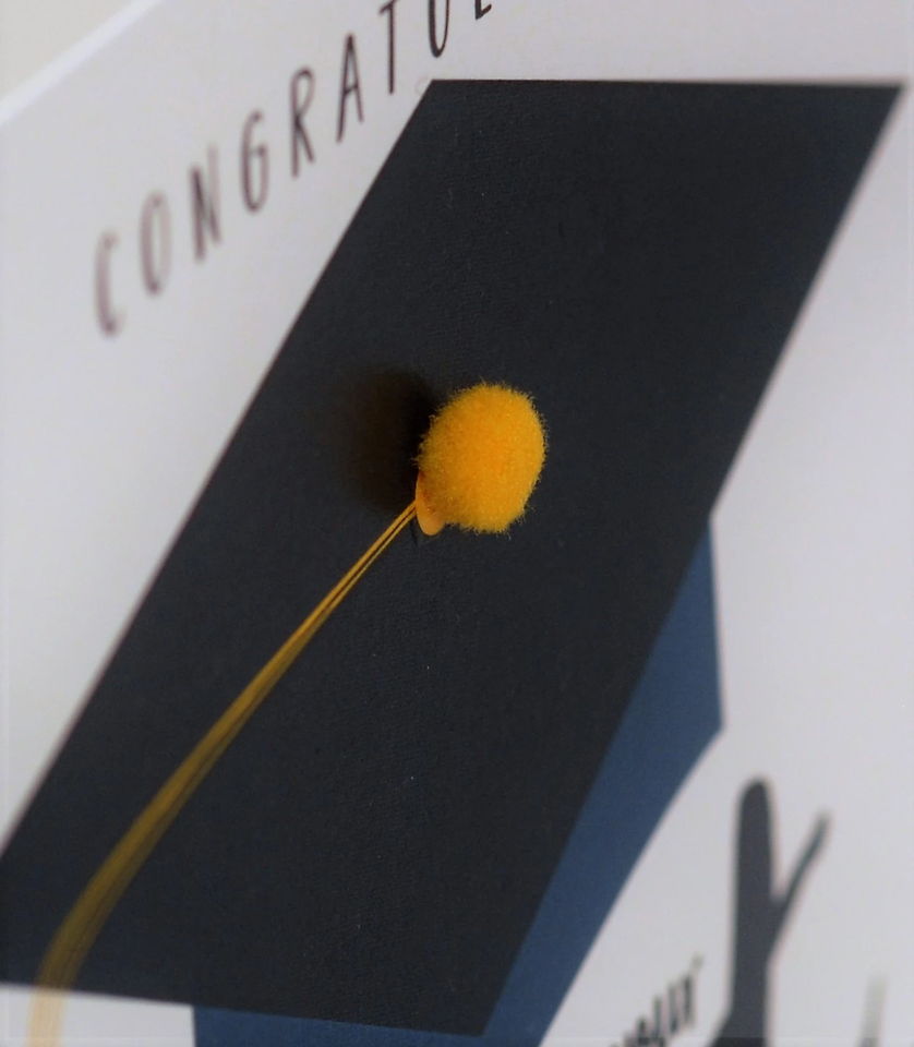 Congratulations on Frist class Degree Card, Mortar Hat, Embellished ...