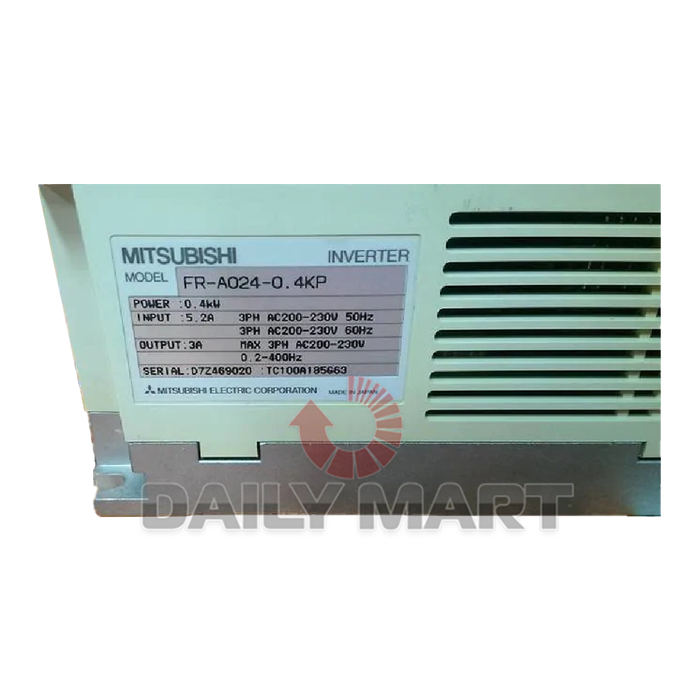 Used & Tested MITSUBISHI FR-A024-0.4KP Inverter 220V 0.4KW | eBay