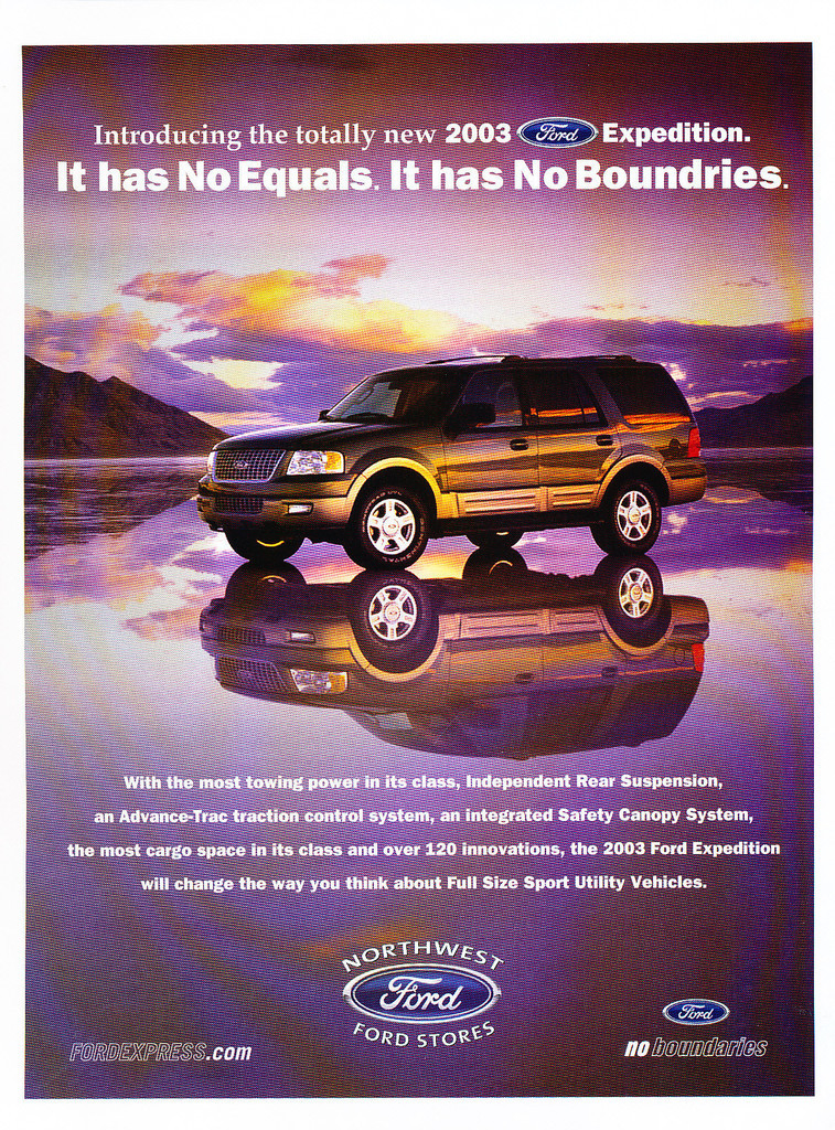 2003 Ford Expedition - no equals - Classic Car Advertisement Print Ad ...