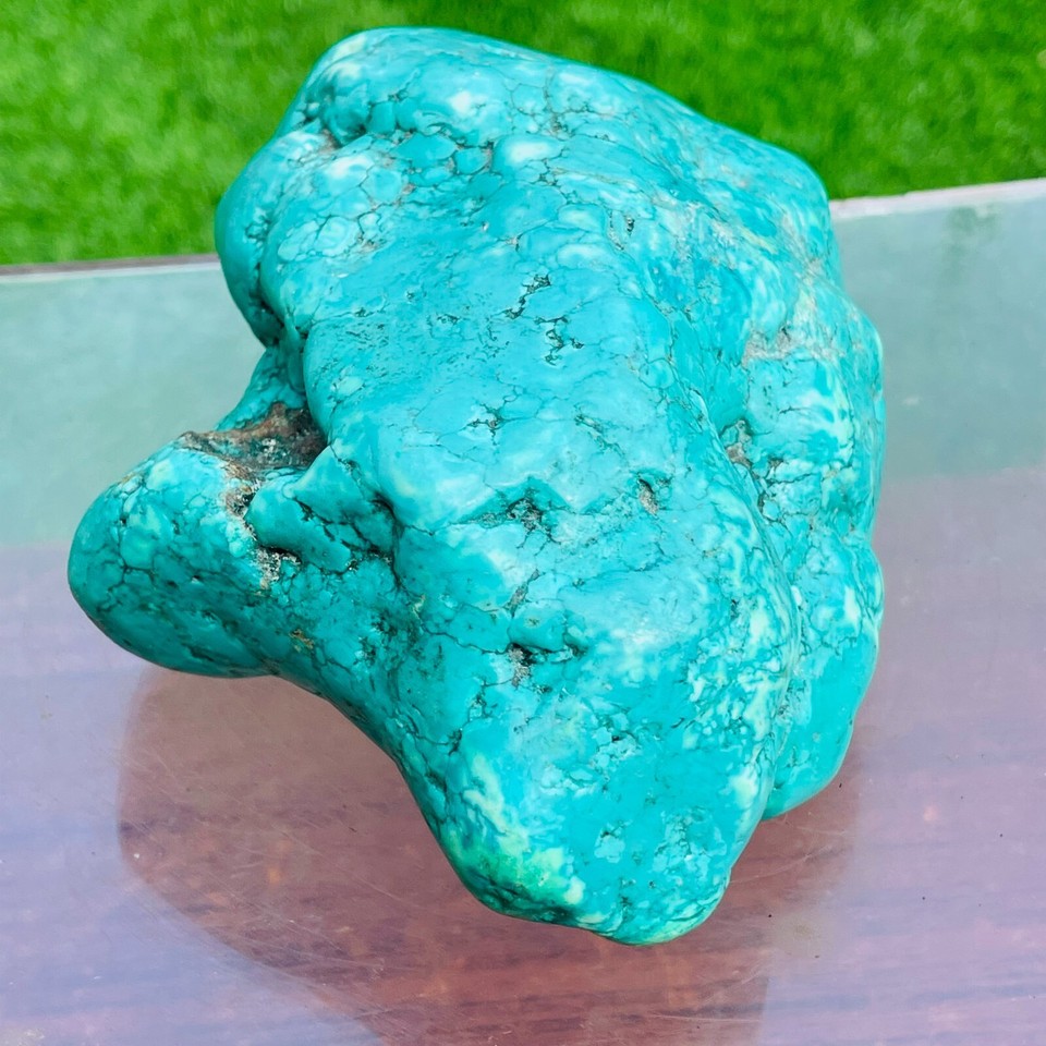 750g Large Natural Turquoise Blue Green Crystal Gemstone Rough Mineral ...