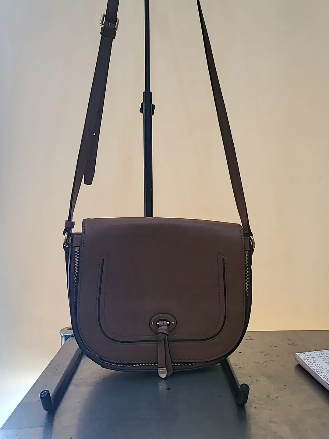 Beanpole leather crossbody bag - Gem