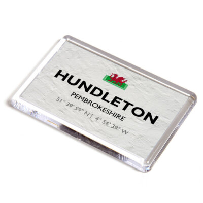 FRIDGE MAGNET - Hundleton, Pembrokeshire, Wales - Lat/Long SM9600 | eBay UK