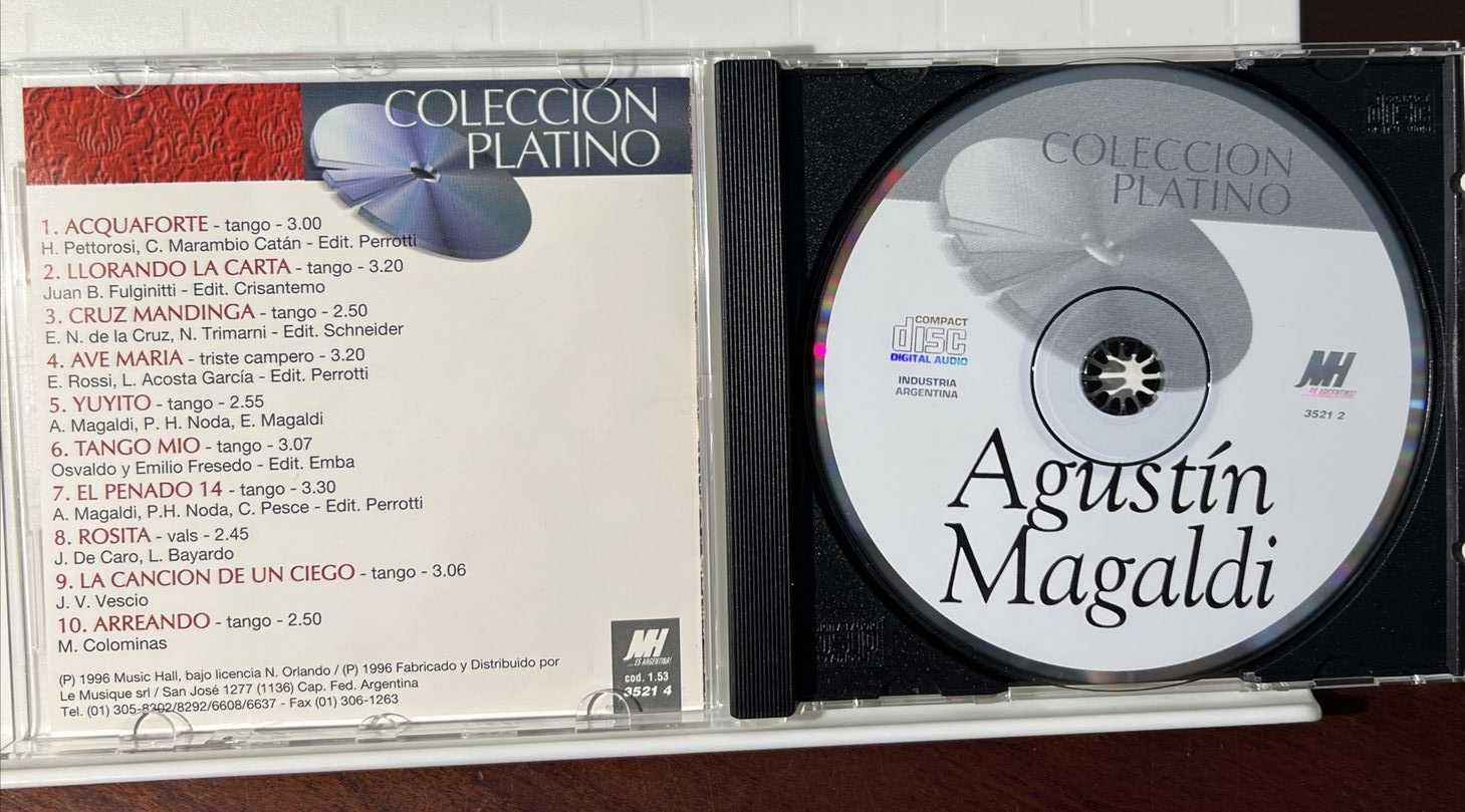CD: AGUSTIN MAGALDI Coleccion Platino (Platinum Collection) 1996 - MH3521 | eBay