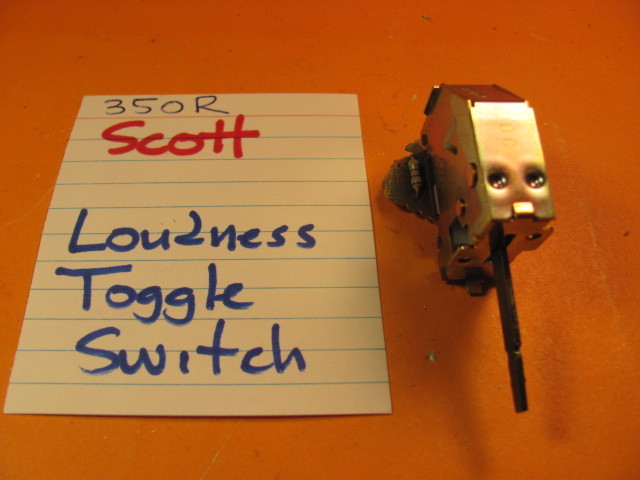 📈HH SCOTT LOUDNESS TOGGLE SWITCH 350R STEREO RECEIVER | eBay