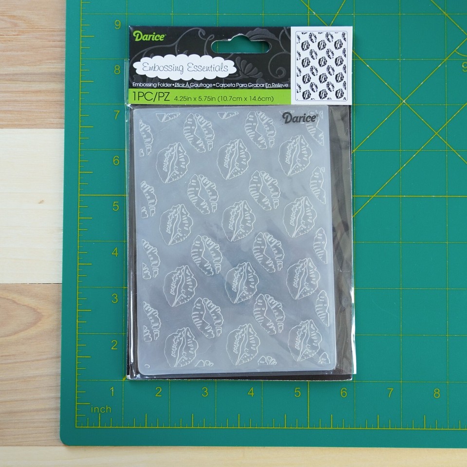 Darice Embossing Essentials ~ Embossing Folder Set ~ Lips, Cutlery, Ornaments | eBay