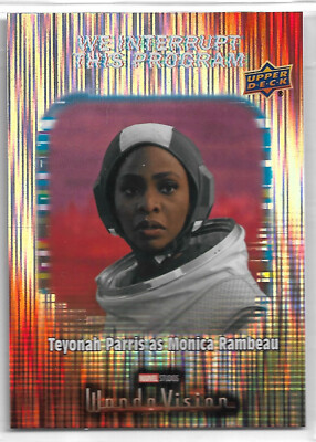 2022 Upper Deck Wandavision We Interrupt This Program Monica R Insert ...