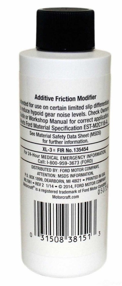 Ford Motorcraft OEM XL3 Friction Modifier Additive Limited Slip ...