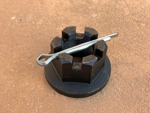 120050 Rotary Cutter Castle Nut and Cotter Pin 1"-14 Universal Fit for ...