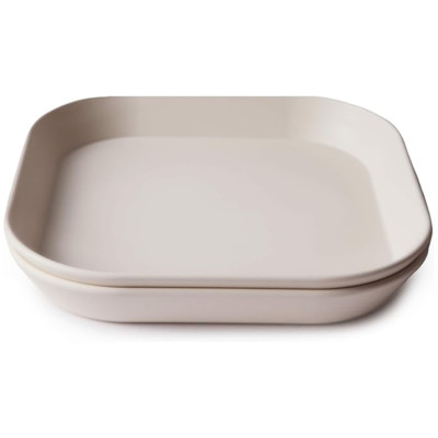 Ivory Square Dinnerware Plates for Kids Set of 2 | eBay