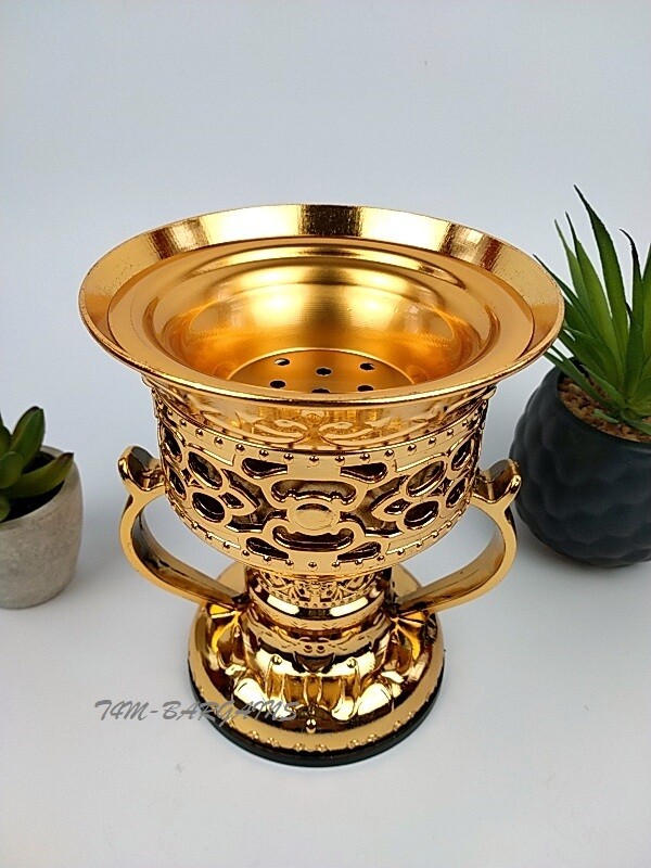 Arabian Incense Diffuser Bakhoor Oud Burner Bakur Metal Mabkhara Home ...