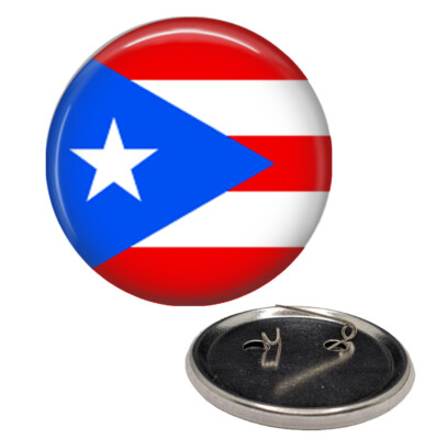 Puerto Rico Flag Pinback Button Pin State Country Flag Hat Sweater ...