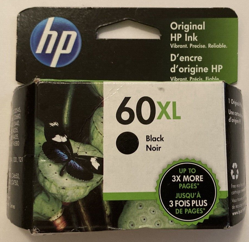 HP 60XL Ink Cartridge, New unopened package. Black. EXP 7/23. DR-5 | eBay