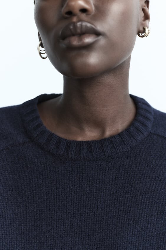 NWT ZARA BASIC 100% WOOL SWEATER 2893 L $70 | eBay