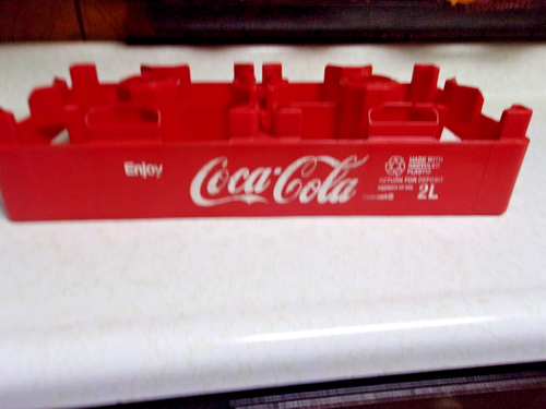 Vintage Coca Cola Coke 2 Liter Bottle Hard Plastic Crate Case Red ...