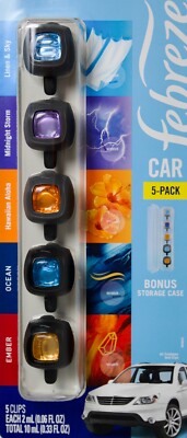 Febreze Linen Midnight Hawaiian Ocean Ember Variety Air Fresheners, 5 ...