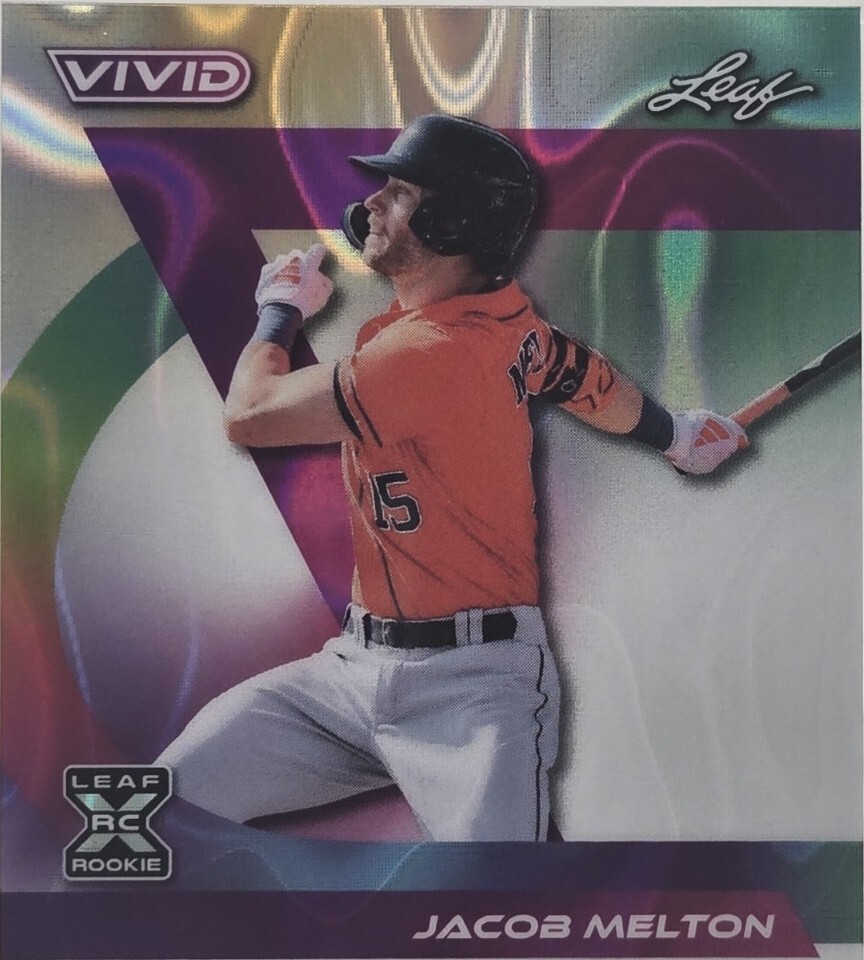 2024 Leaf Vivid - Autographs Jacob Melton #BA-JM2 White Lava /6 (AU, RC ...