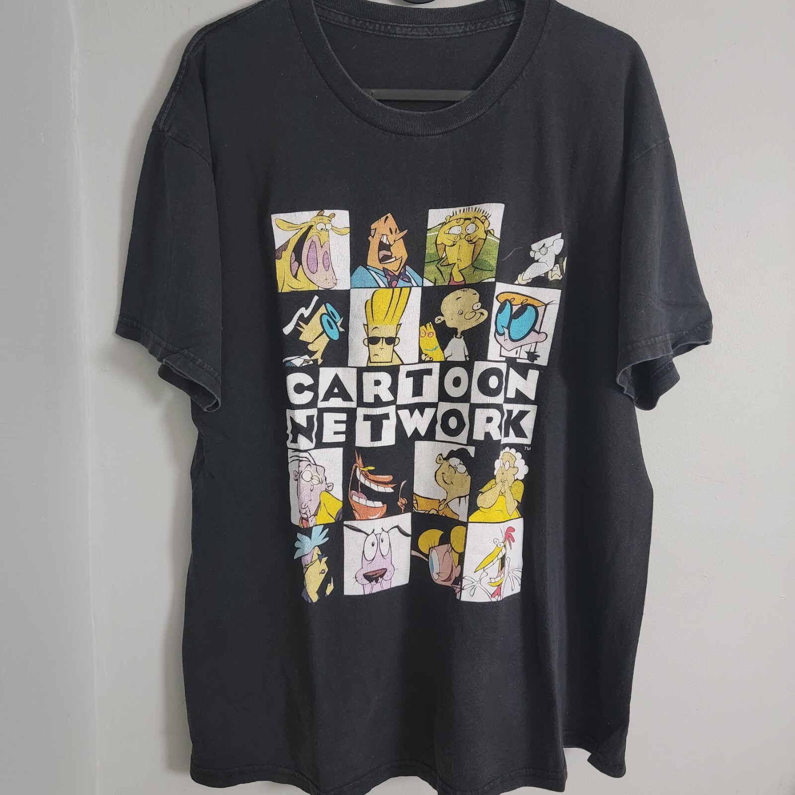 Cartoon Network Checkered Box Logo Character Squad T-… - Gem