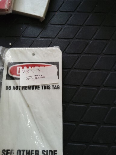 (25-Pk) Lem Products Danger Do Not Remove This Tag Accident Avertion ...