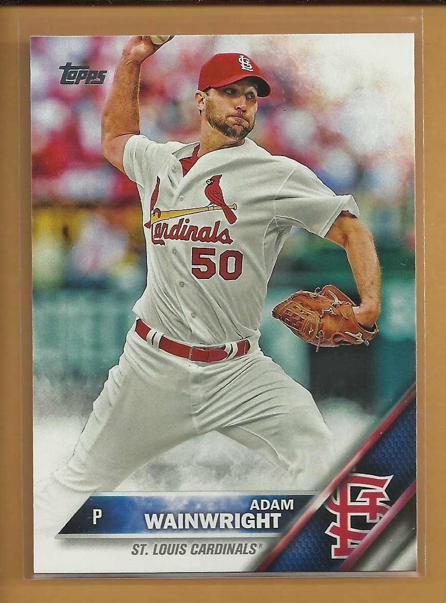 Adam Wainwright 2016 Topps Series 1 Card # 319 St. Louis Cardinals ...