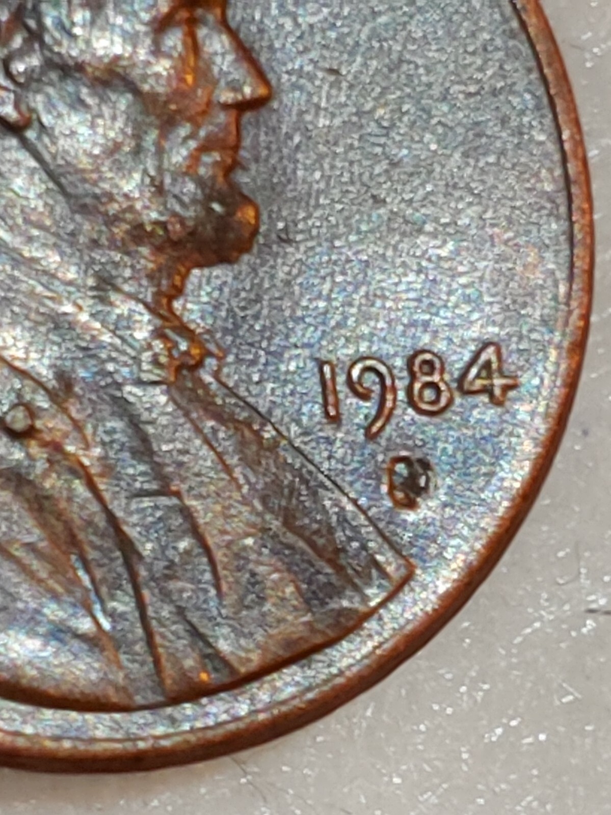 1984 Double mint strike S over D penny cent error coin Ungraded ...