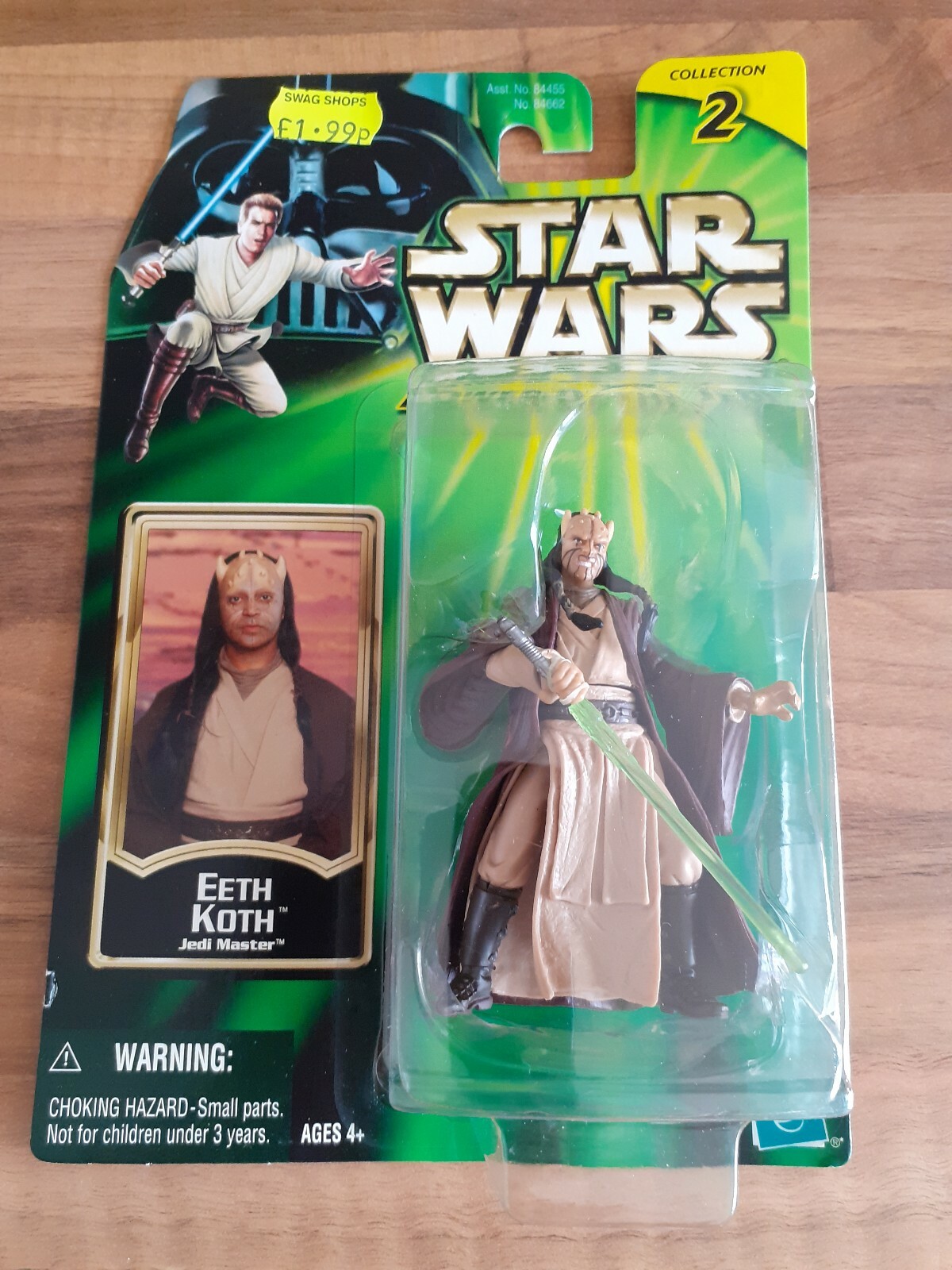 STAR WARS POWER OF THE JEDI CARDED EETH KOTH JEDI MASTER 2001 | eBay UK
