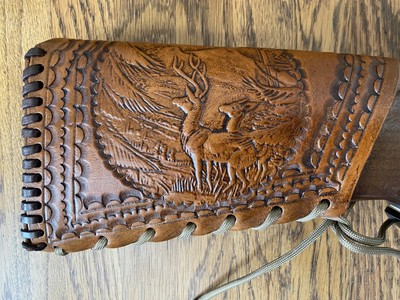 LEATHER GUN STOCK COVER MARLIN MODEL 336 BUTT STOCK | eBay